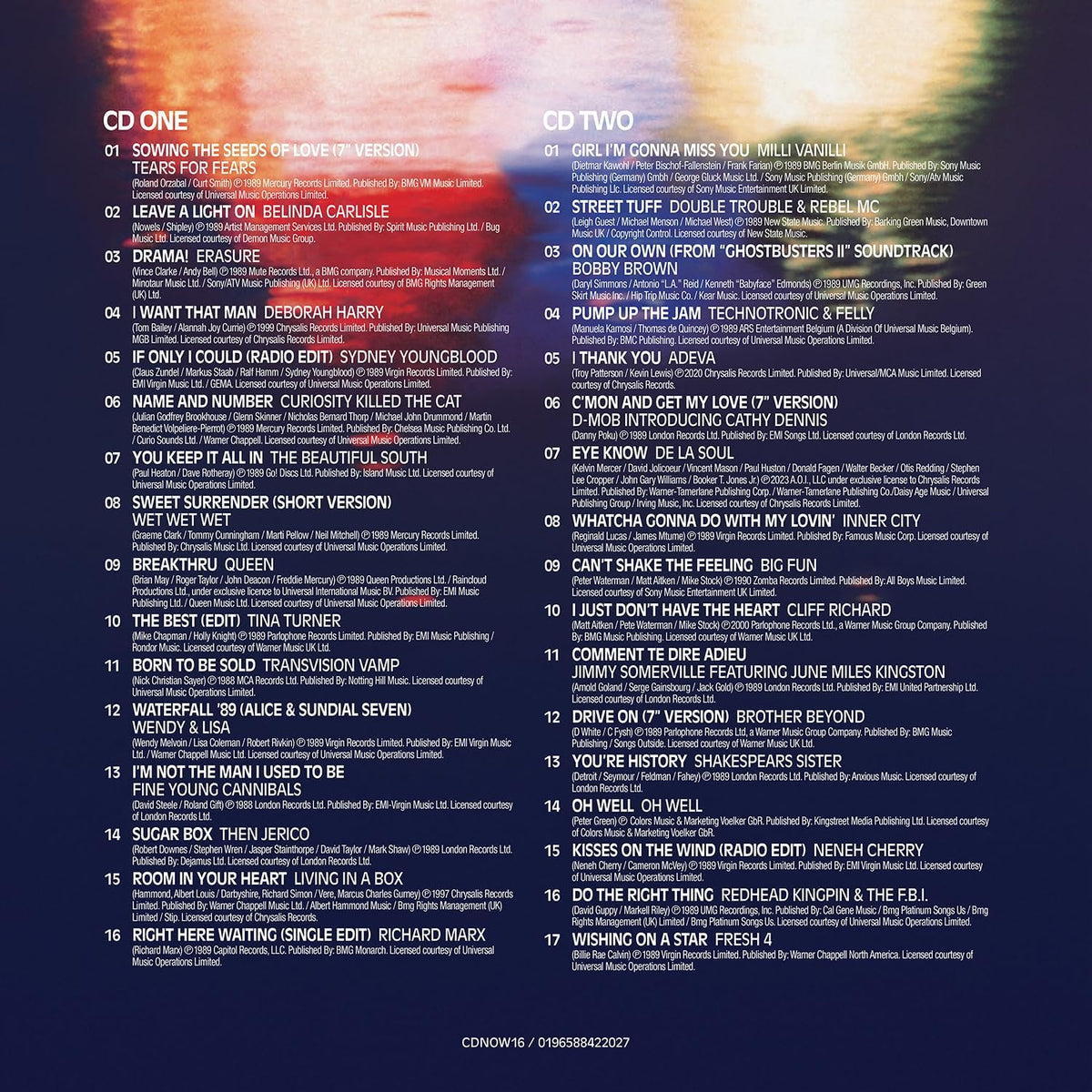 NOW THAT'S WHAT I CALL MUSIC! 16 [CD] – Cool Discs Music