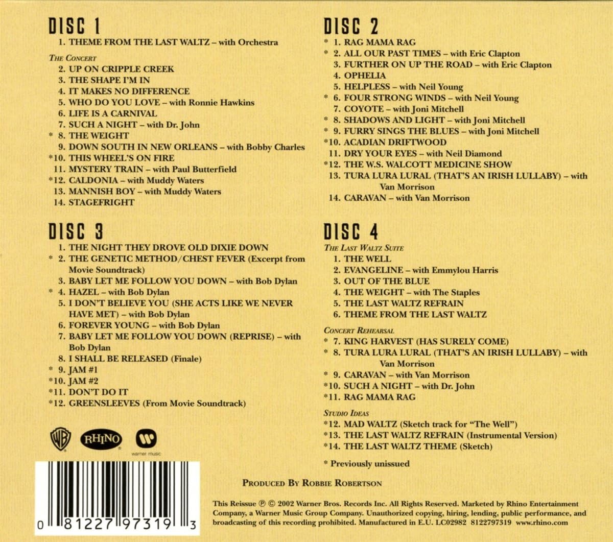 The Band - The Last Waltz – Cool Discs Music