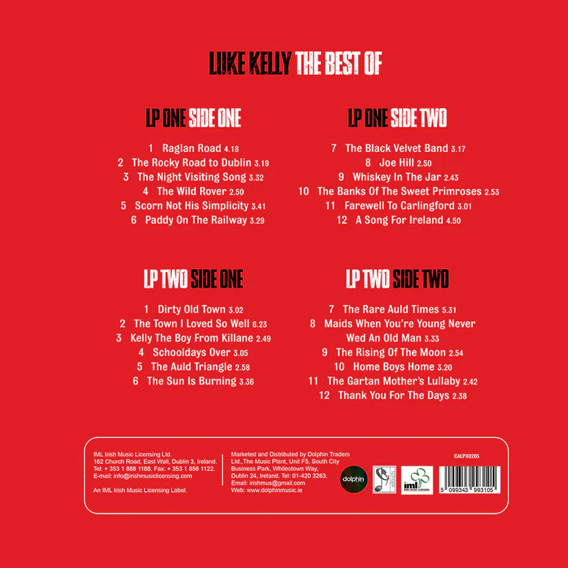 Luke Kelly - Best Of [VINYL] – Cool Discs Music
