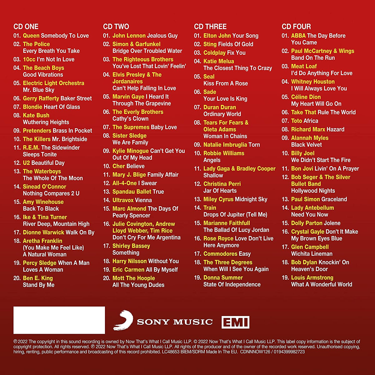 NOW THAT'S WHAT I CALL TIMLESS SONGS [CD] – Cool Discs Music