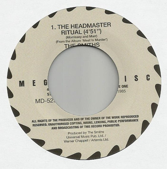 The Smiths ‎– The Headmaster Ritual["7"] – Cool Discs Music