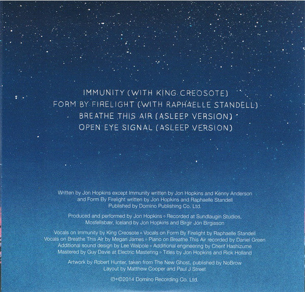 Jon Hopkins – Immunity + Asleep Versions [CDX2] – Cool Discs Music